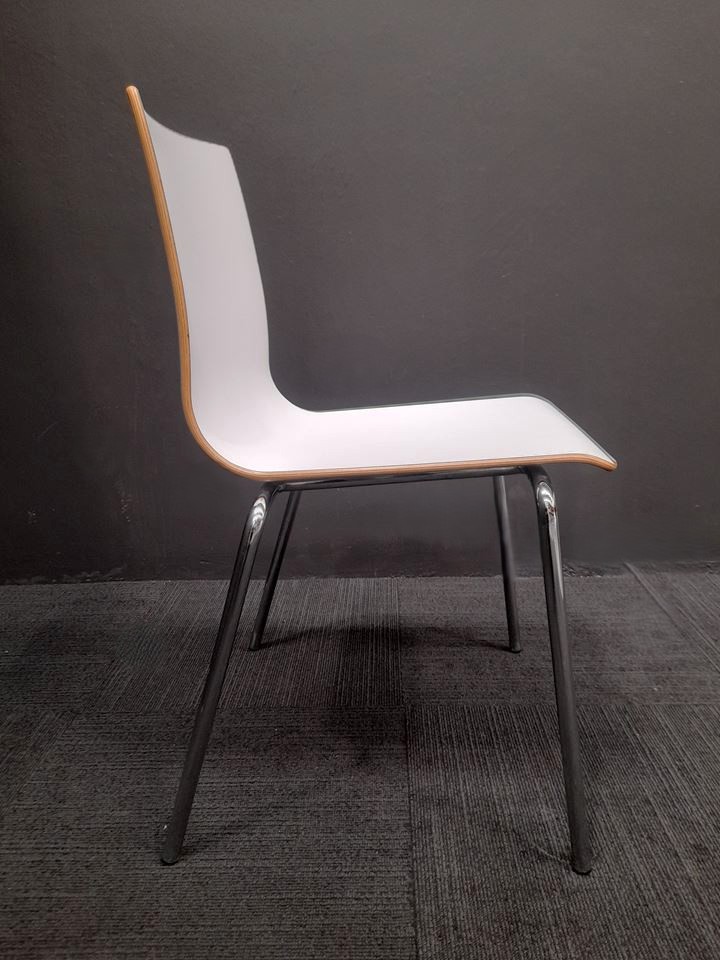 Liberty 4-Leg Chair - White – Issa - FIL Furniture